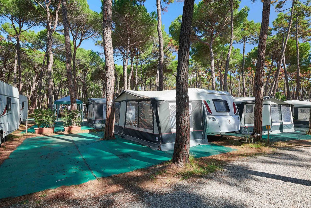 Camping by the sea in Toskana Maremma Punta Ala