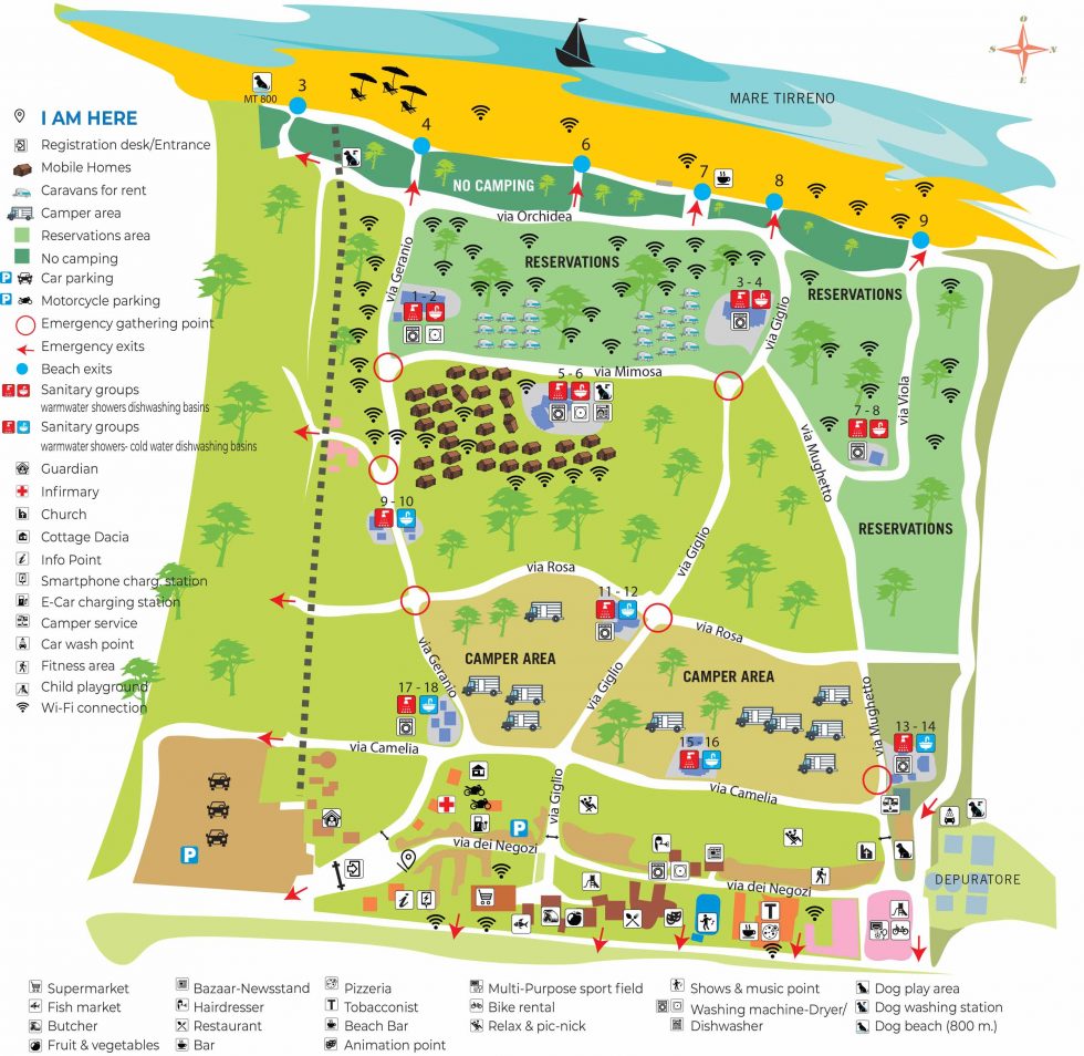 Mobile Home in camping by the sea Toskana Maremma Punta Ala