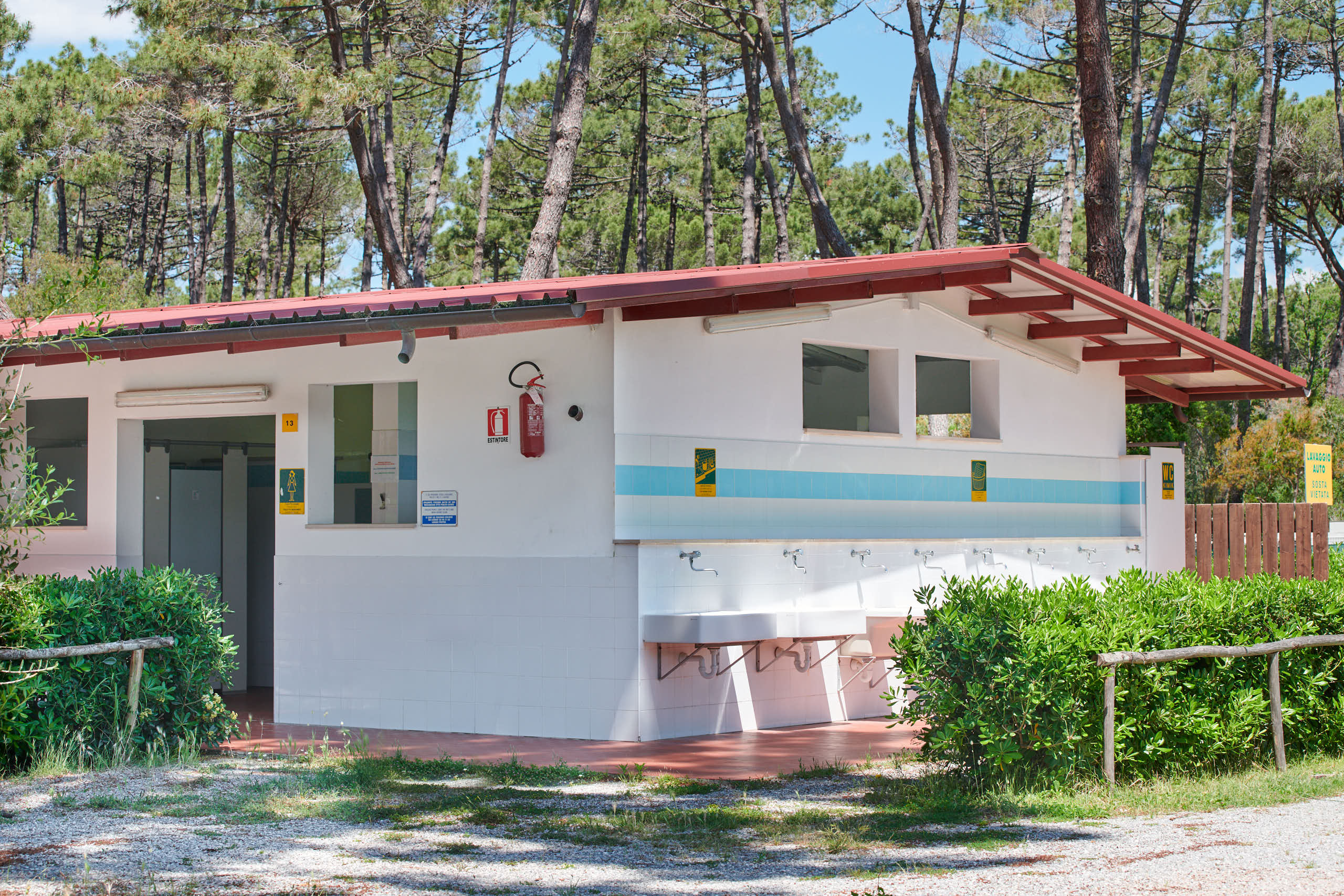 Pitches in camping in Punta Ala by the sea