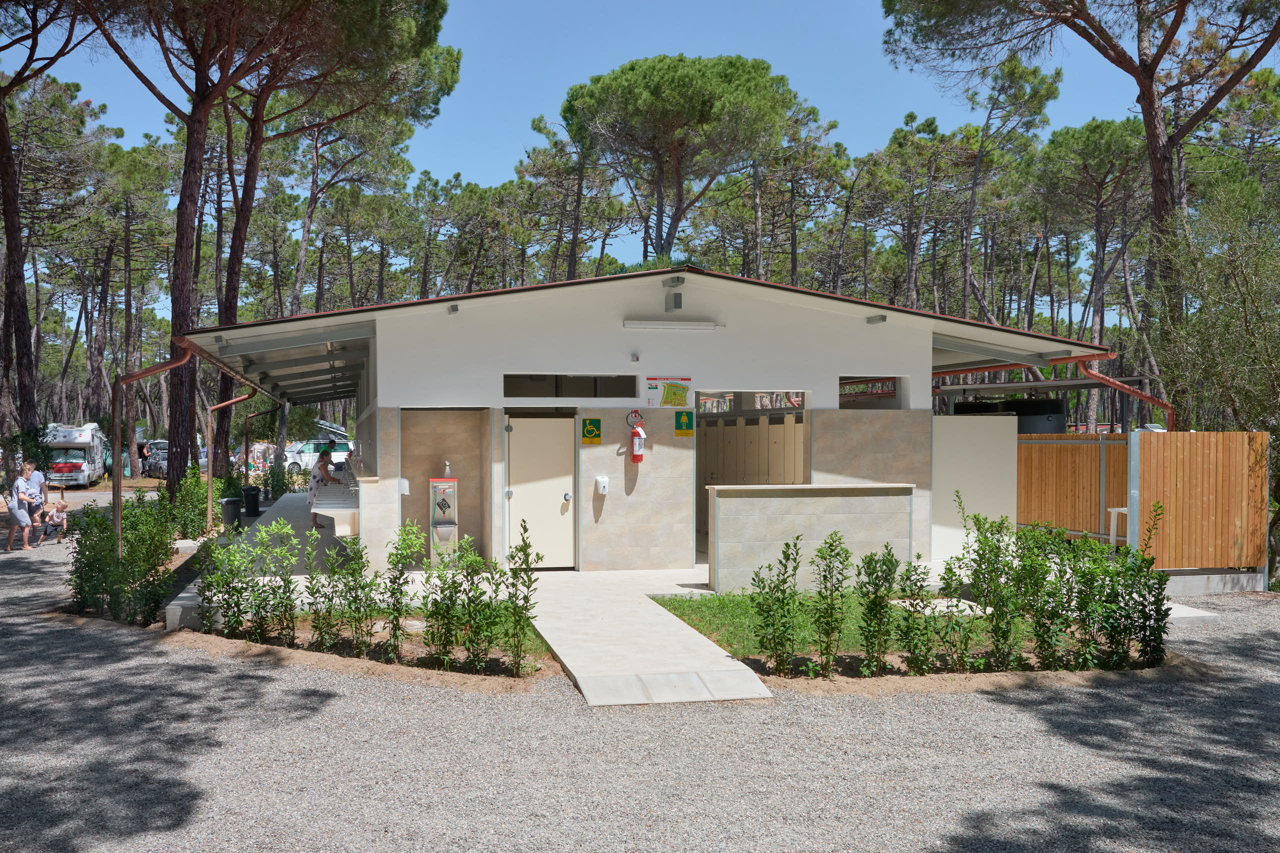 Pitches in camping in Punta Ala by the sea